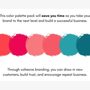 Art Deco Poppies Color Palette for Branding Design, Bright Color Scheme ...