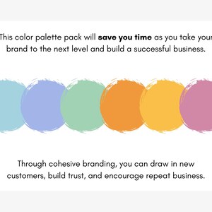 Soft Rainbow Color Palette for Small Business Branding, Fun Color ...