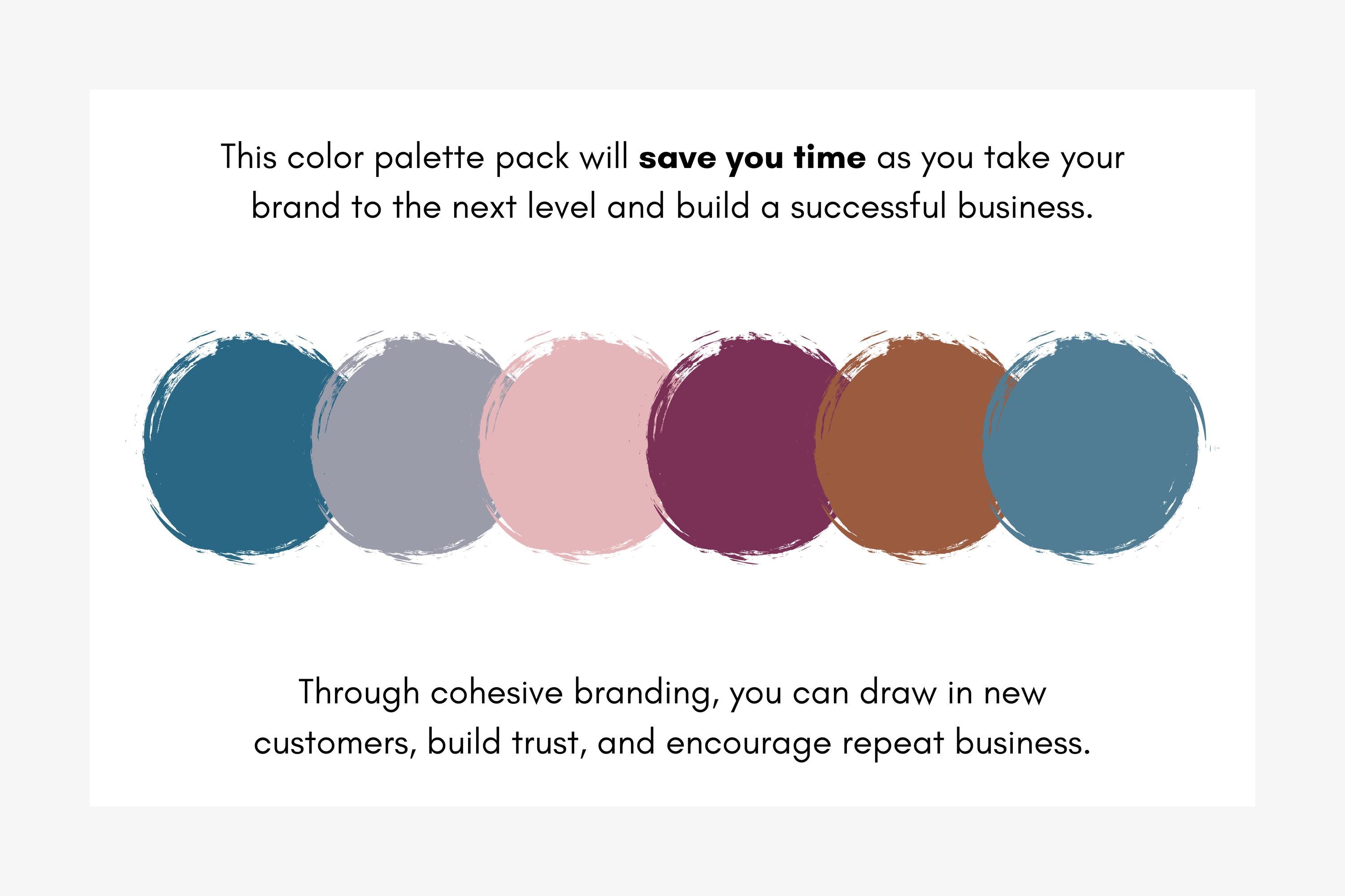 Playful Moody Color Palette, Small Business Branding, Cyan Blue, Dusty ...
