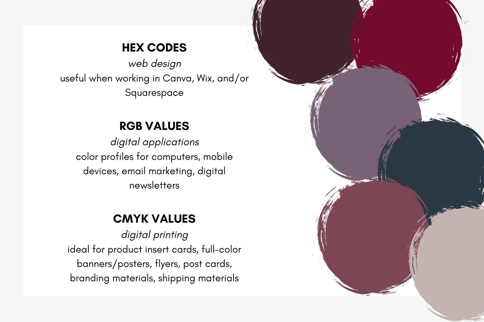 Mulled Wine Color Palette, Dark Purple, Rich Red, Lavender, Navy Blue ...