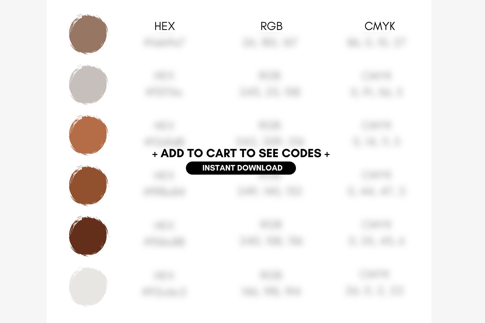 Terracotta Color Palette, Desert Boho Branding for Website and Social ...
