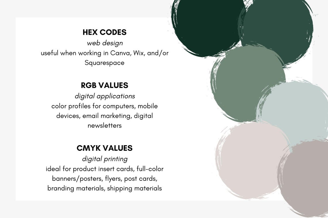 Eucalyptus Color Palette, Neutral Boho Branding for Website and Social ...