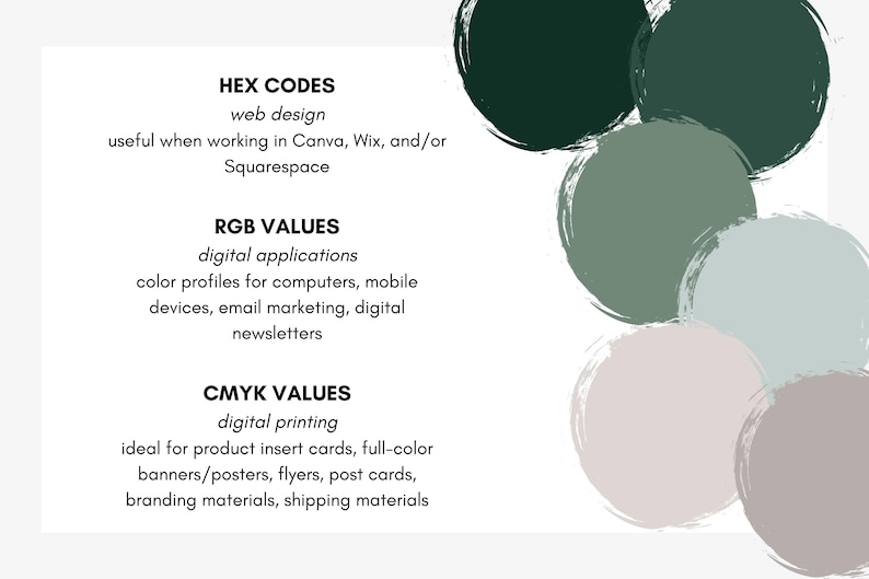 Eucalyptus Color Palette, Neutral Boho Branding for Website and Social ...