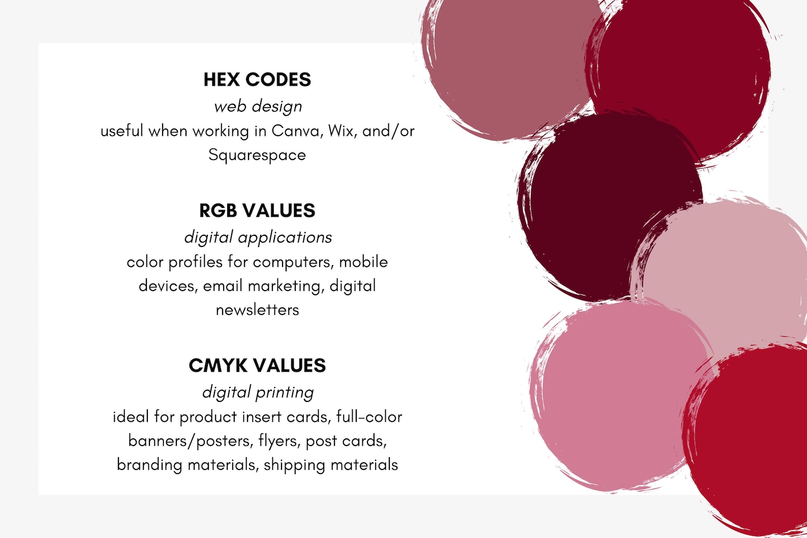 Rich Red Shades, Soft Ash Pink Color Palette, Love, Brand Colors ...