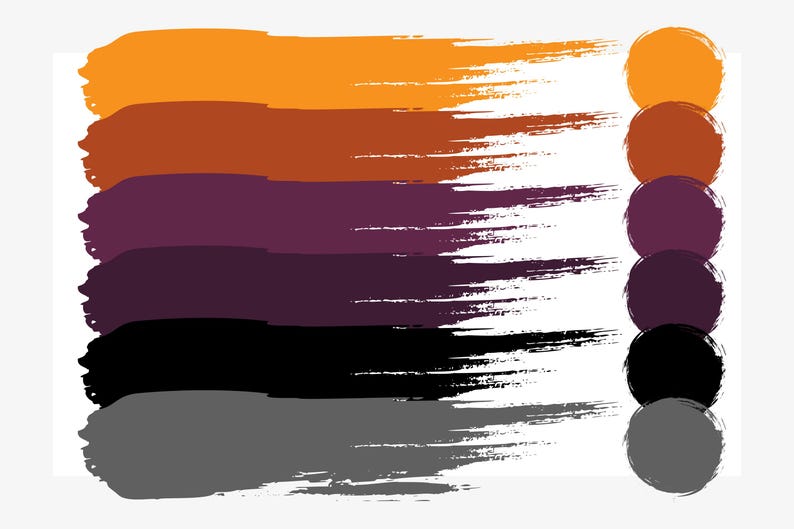 Halloween Color Palette, Orange, Dark Purple, Black, Gray, Spooky ...
