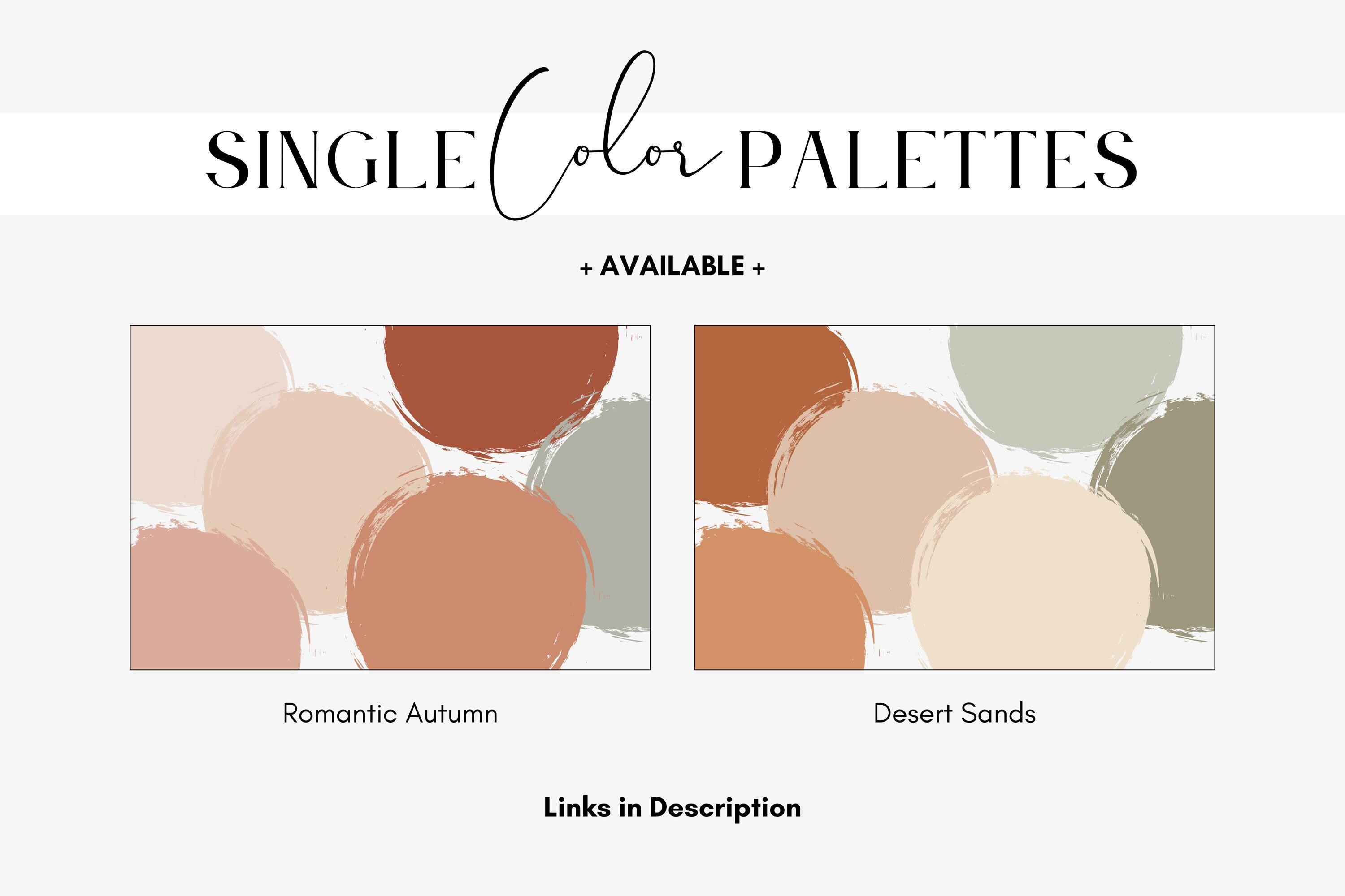 Soft Earth Tone Color Palette Bundle, Peach, Dusty Pink, Terracotta ...