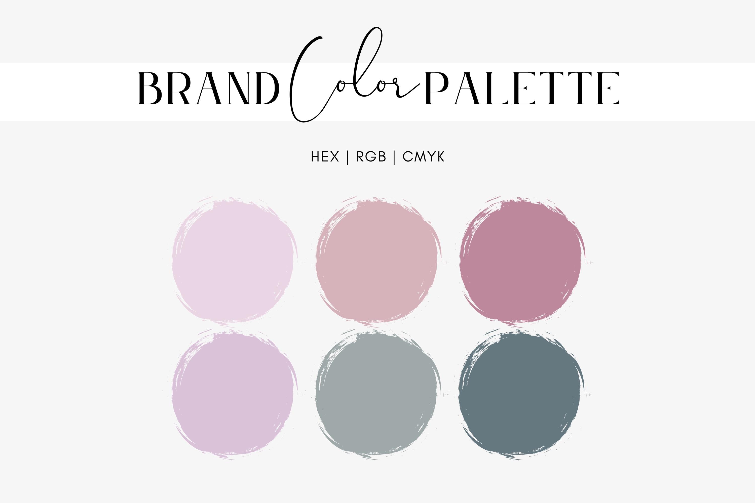 Soft Purple, Lilac Color Palette, Brand Colors for Small Business ...
