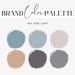 In the Clouds Color Palette, Dusty and Ash Blue, Fog, Warm Sand ...