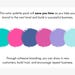 90s Vibes Color Palette for Branding Design, Bright Nostalgic Color ...