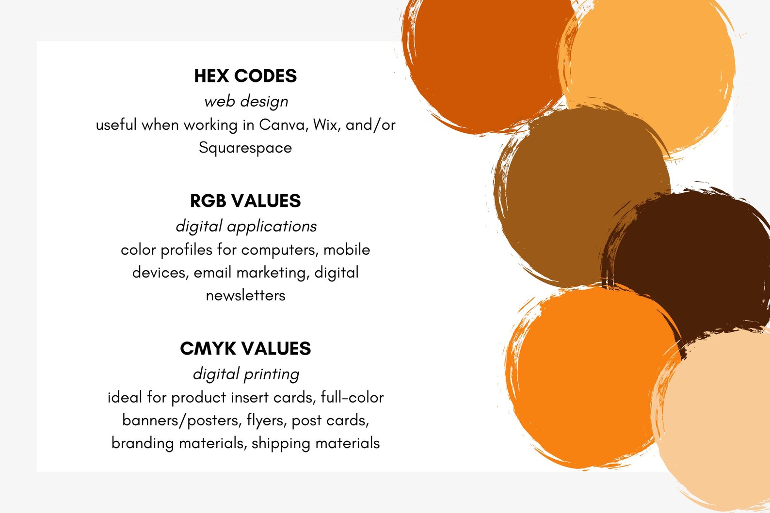 Orange and Brown Fall Color Palette, Branding Design for Small Business ...