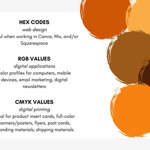 Orange and Brown Fall Color Palette, Branding Design for Small Business ...
