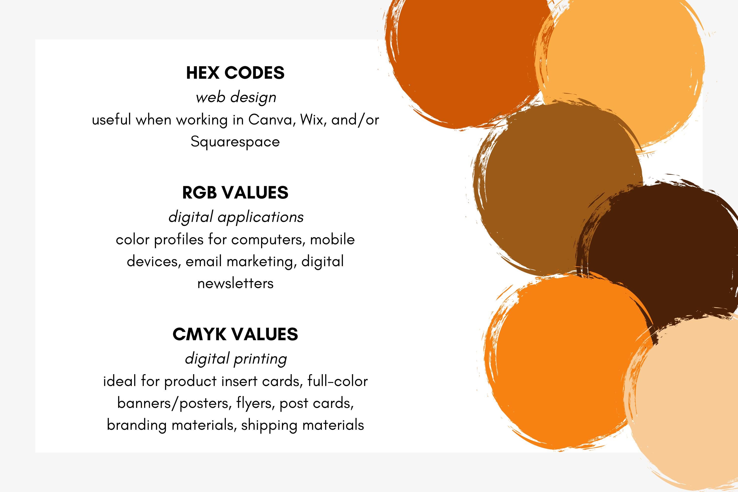 Orange and Brown Fall Color Palette, Branding Design for Small Business ...