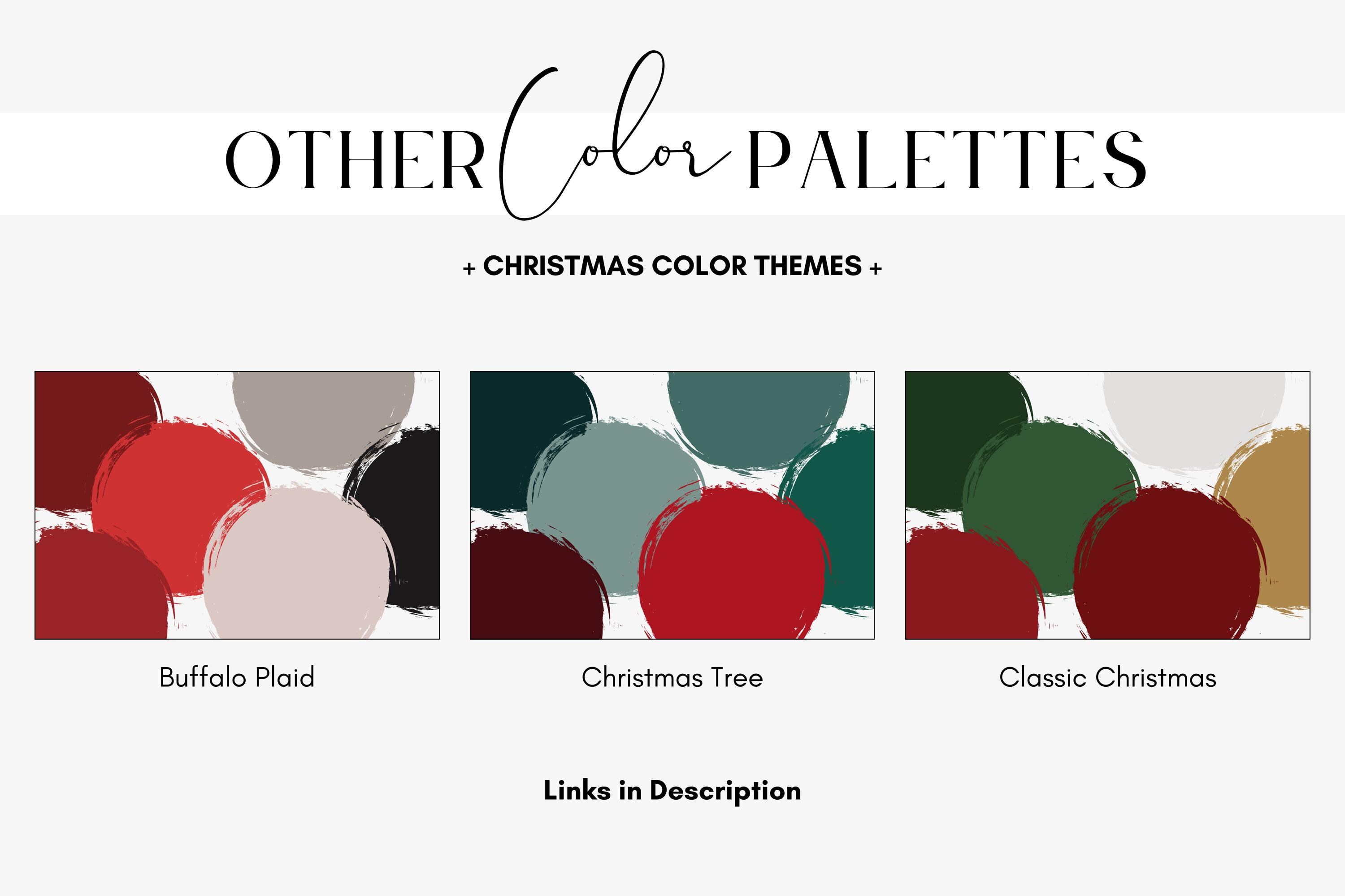 Vibrant Green and Red Christmas Color Palette for Branding Design, Hex ...