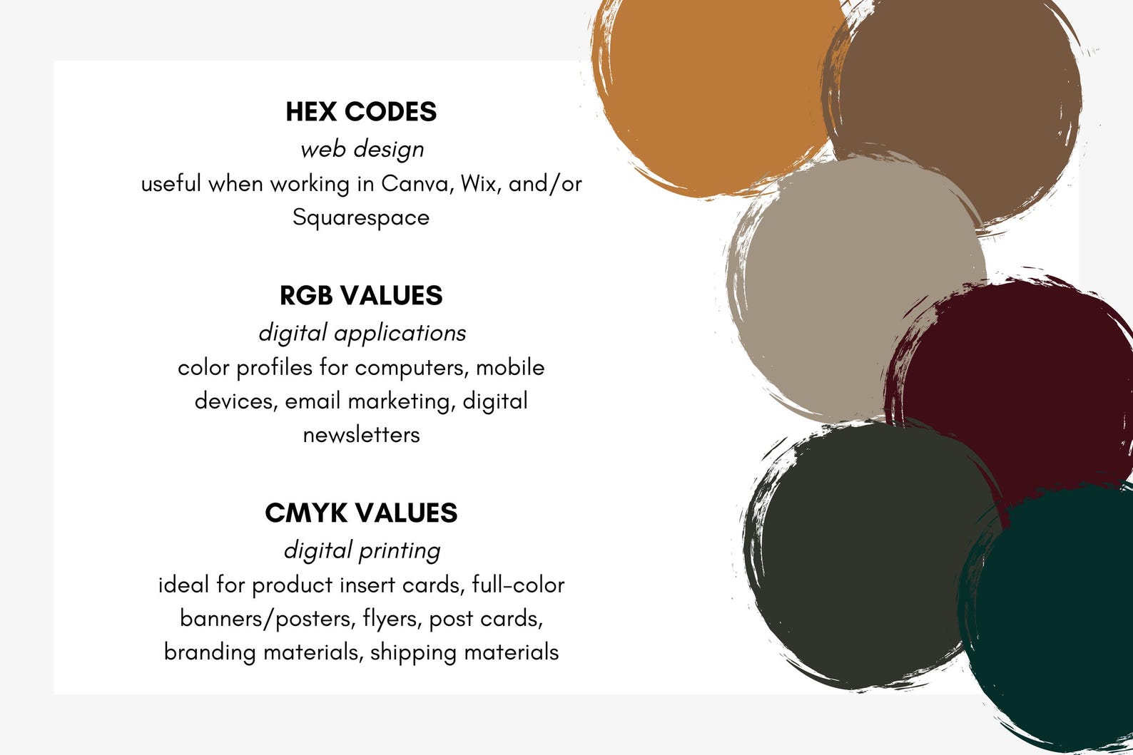 Moody Fall Color Palette for Branding Design, Autumn Brand Colors for ...