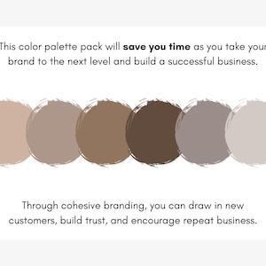 Mocha Color Palette, Boho Brand Colors, Earth Tones for Website and ...