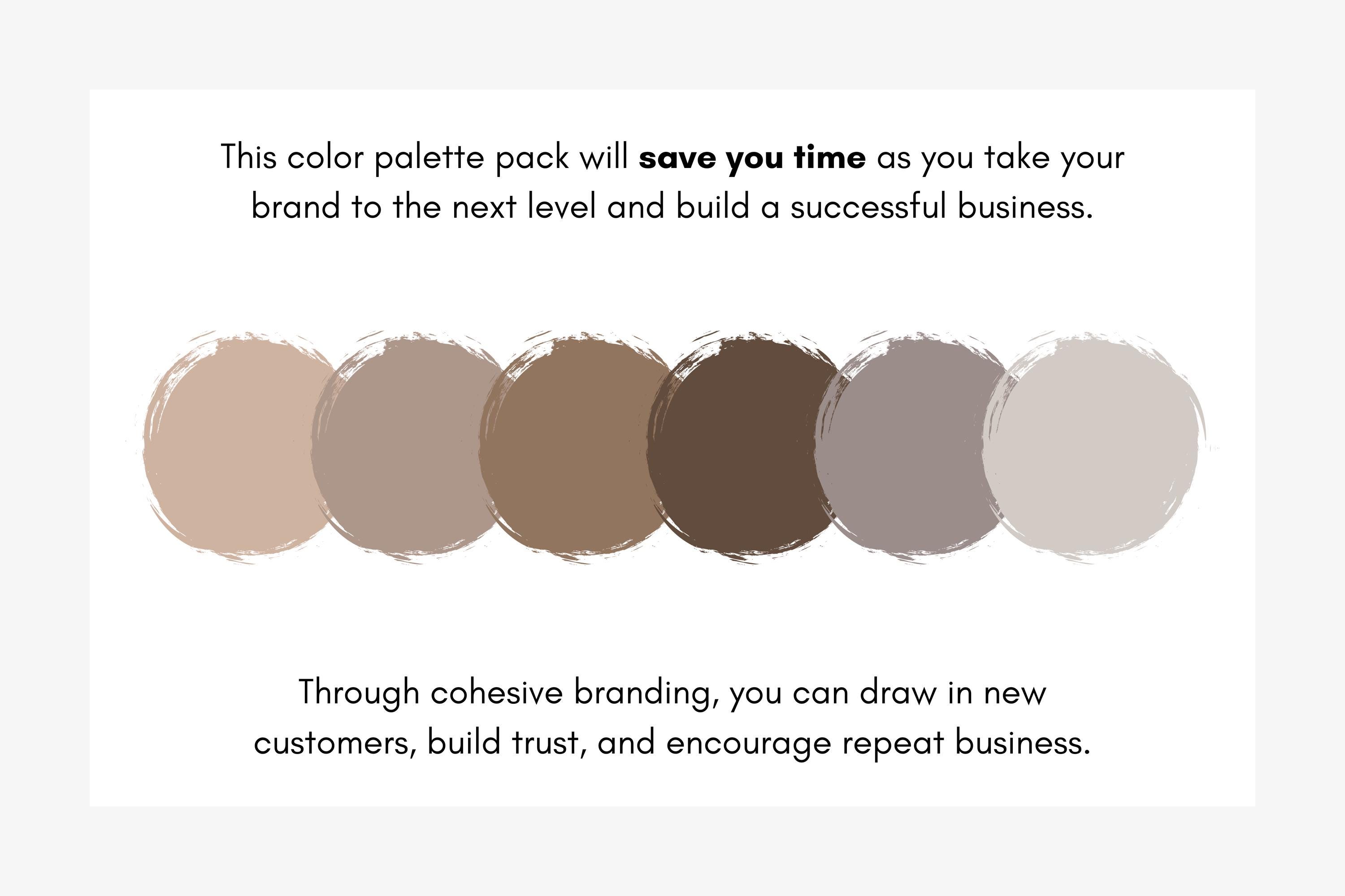 Mocha Color Palette, Boho Brand Colors, Earth Tones for Website and ...