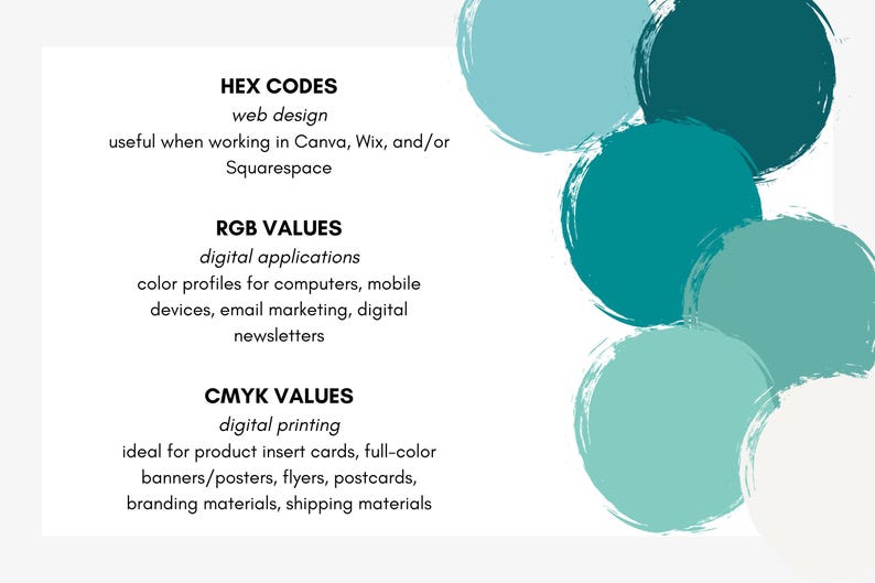Shades of Turquoise Color Palette, Light Blue Green, Dark, Vibrant ...