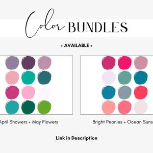 Bright Peonies Color Palette for Custom Branding, Website Design, Logos ...