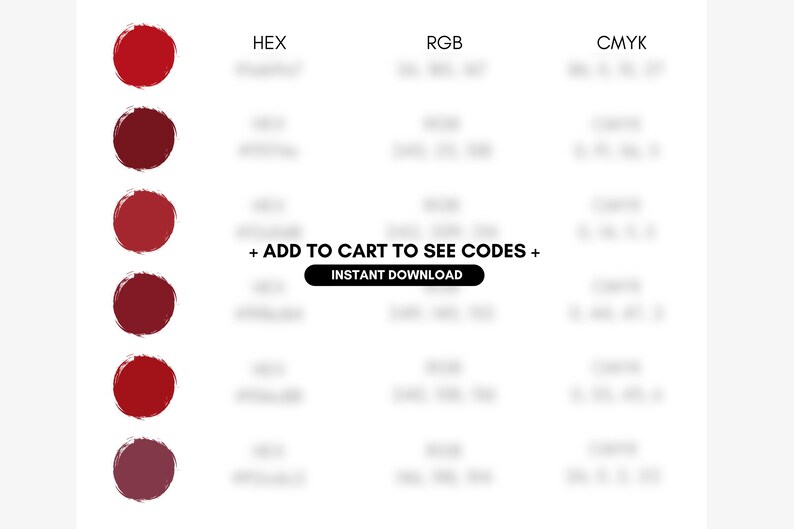 Cherry Burst Color Palette, Rich Red Shades, Small Business Branding ...