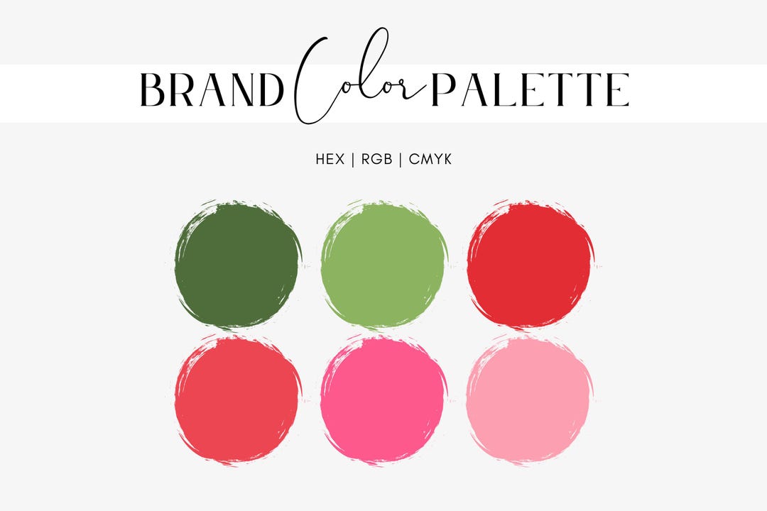 Watermelon Color Palette, Dark Green, Kelly Green, Bright and Muted Red ...