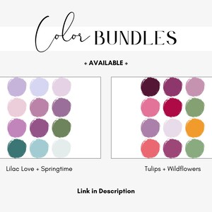 Hydrangea Color Palette, Purple Shades, Lavender, Dusty Rose, Branding ...