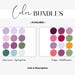 Hydrangea Color Palette, Purple Shades, Lavender, Dusty Rose, Branding ...