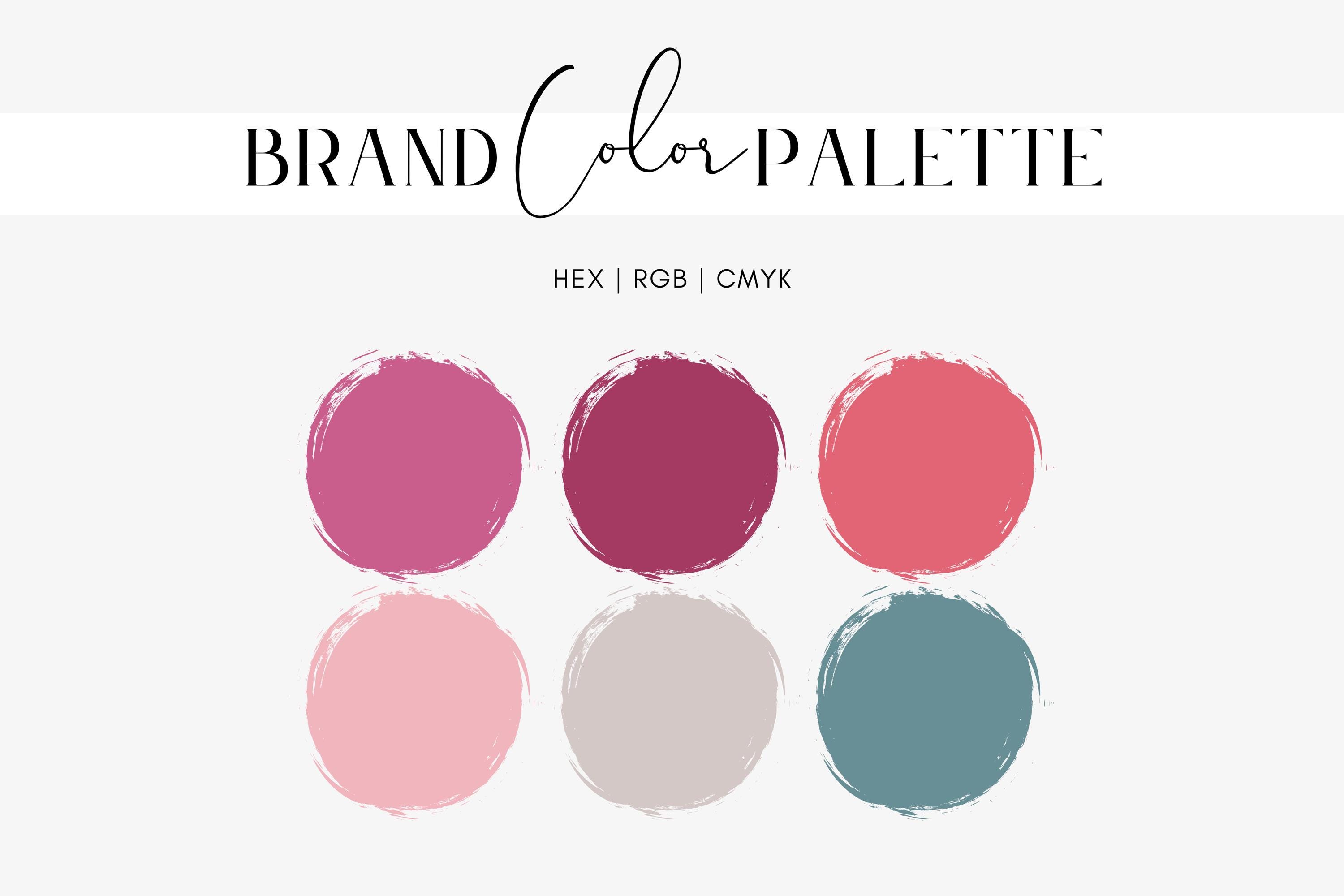 Vibrant Pink, Red, Teal Color Palette, Brand Colors, Marketing, Website ...