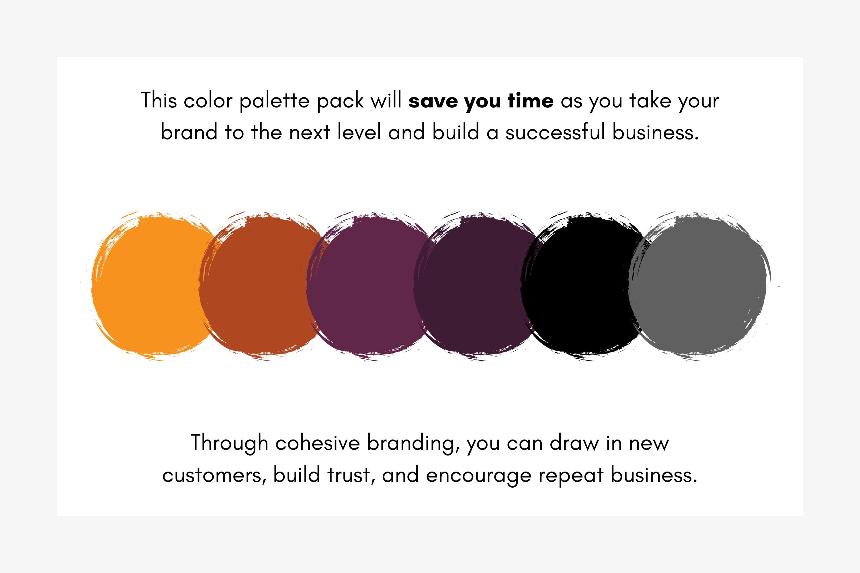 Halloween Color Palette, Orange, Dark Purple, Black, Gray, Spooky ...
