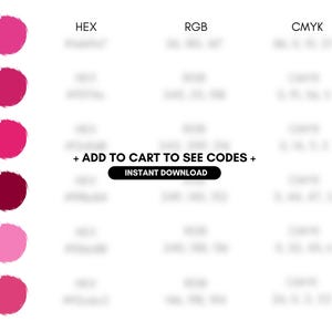 Fuchsia Color Palette, Vibrant Pink Shades for Small Business Branding ...
