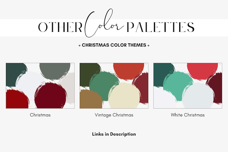 Classic Christmas Color Palette, Red, Green, Silver, Gold, Branding ...