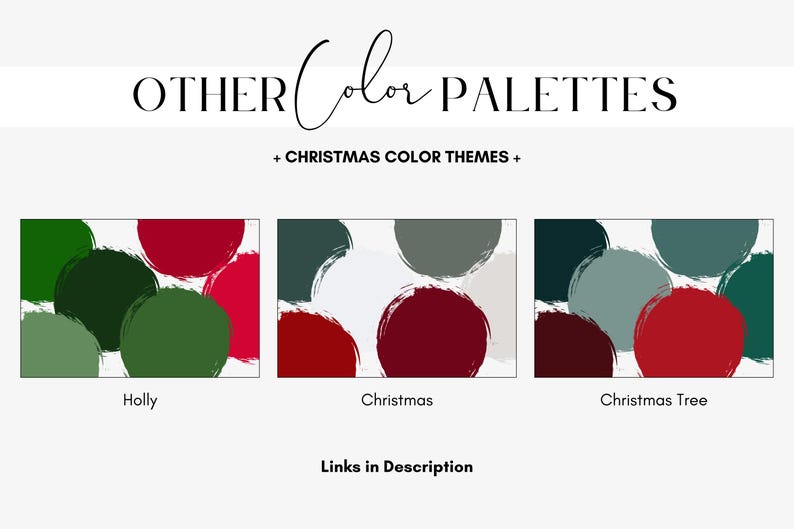 Buffalo Plaid Color Palette, Red, Black, Pink, Gray, Christmas Branding, Digital Art Pack, Canva ...