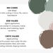Eucalyptus Color Palette, Neutral Boho Branding for Website and Social ...