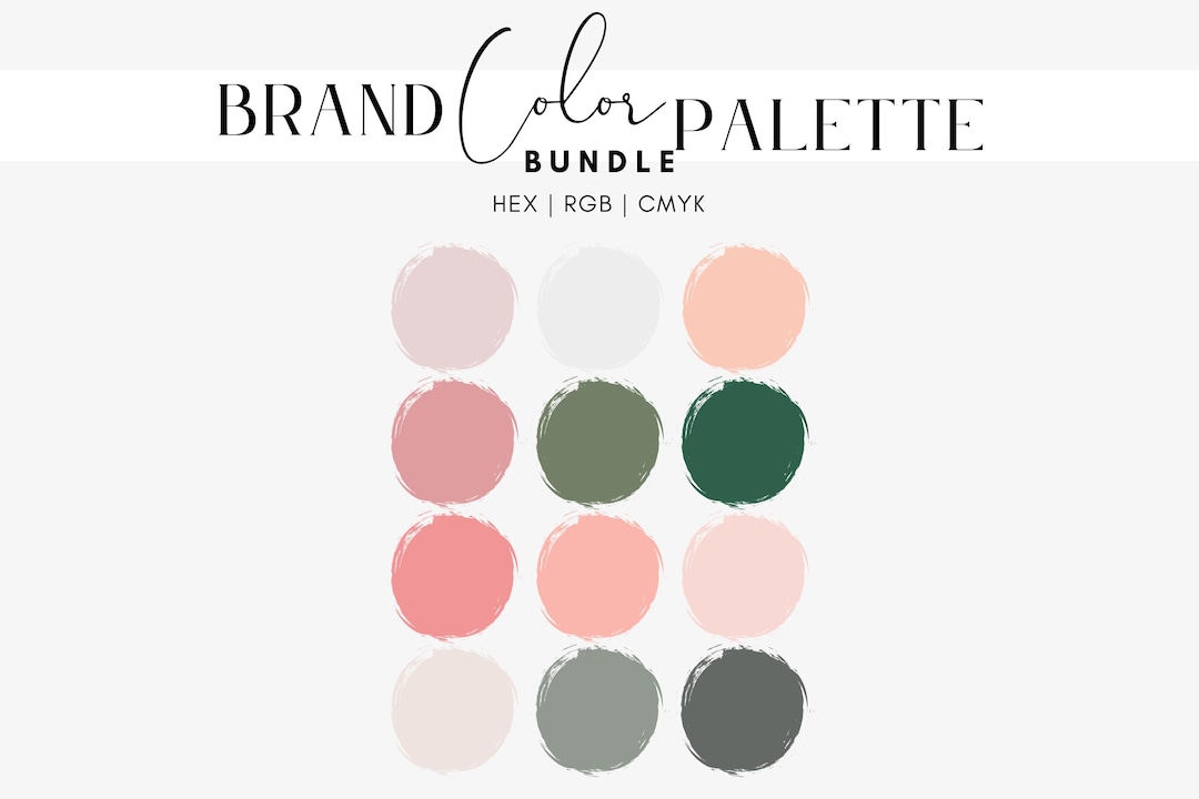 Feminine Color Palette for Branding, Natural Earth Tones, Sage Green ...