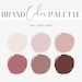 Dusty Rose Color Palette, Soft Pink Brand Colors for Website and Social ...