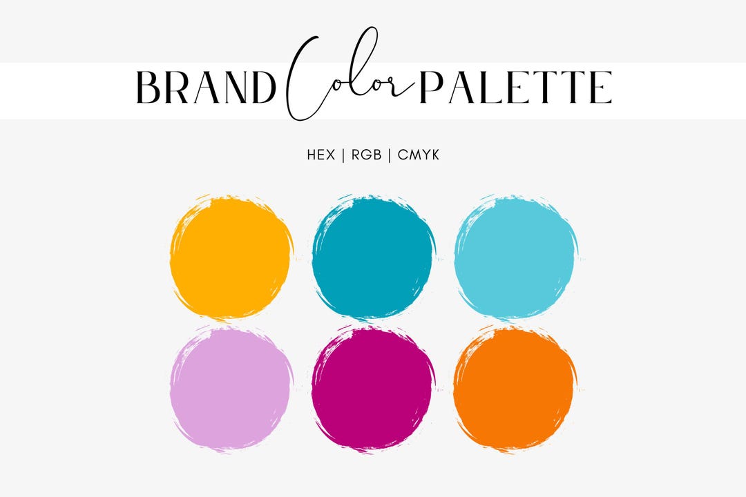Bright Birthday Theme Color Palette for Branding Design, Marigold ...
