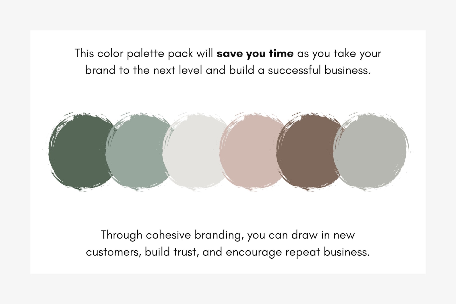 Eucalyptus Color Palette, Neutral Boho Branding for Website and Social ...