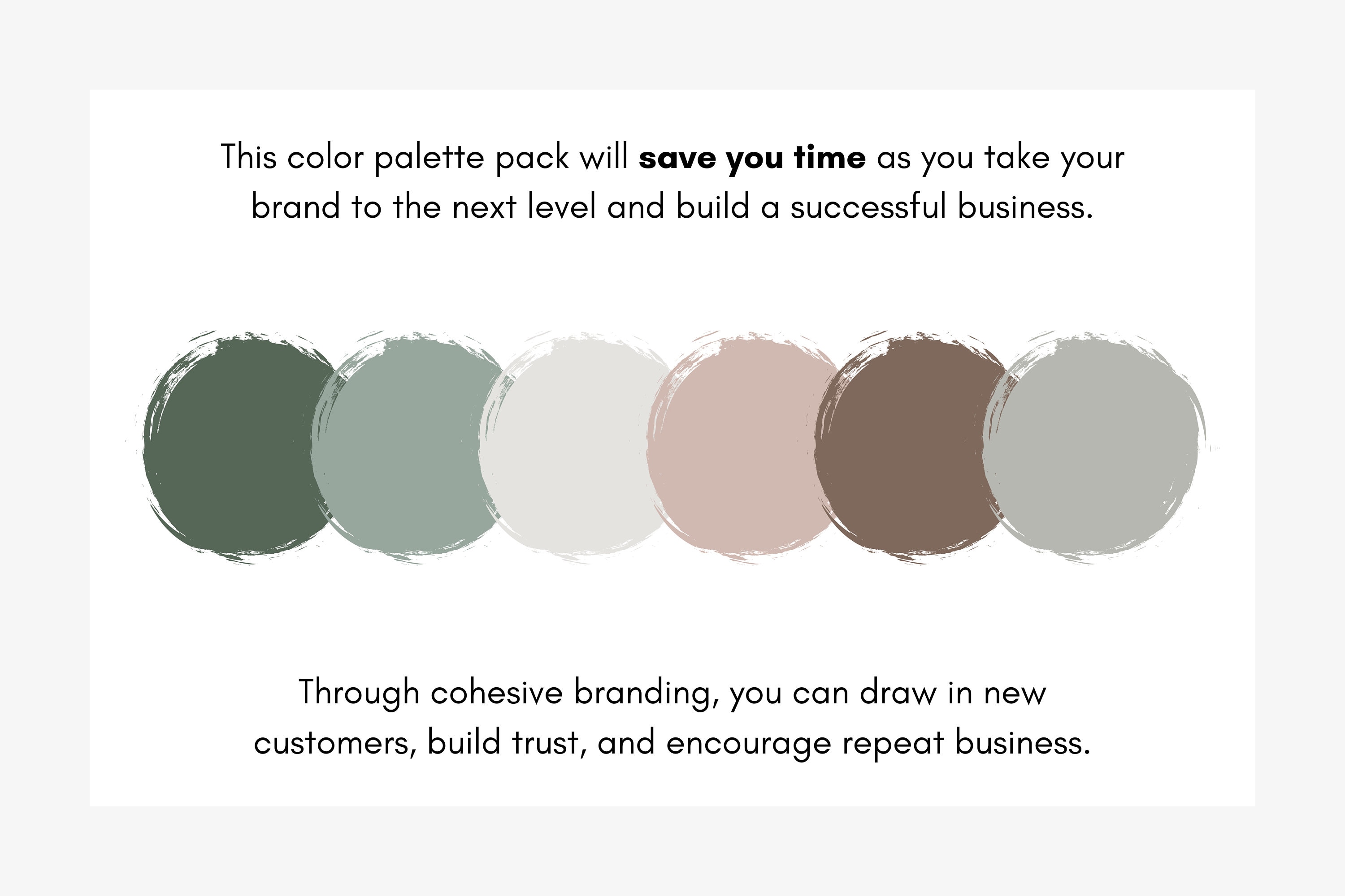 Eucalyptus Color Palette, Neutral Boho Branding for Website and Social ...