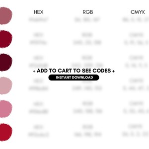 Rich Red Shades, Soft Ash Pink Color Palette, Love, Brand Colors ...