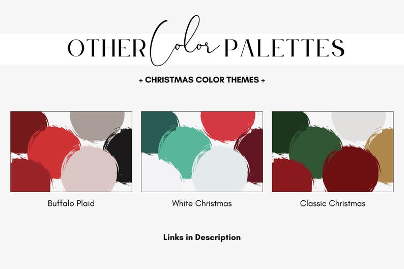 Dark Green and Red Christmas Tree Color Palette, Holiday Branding ...