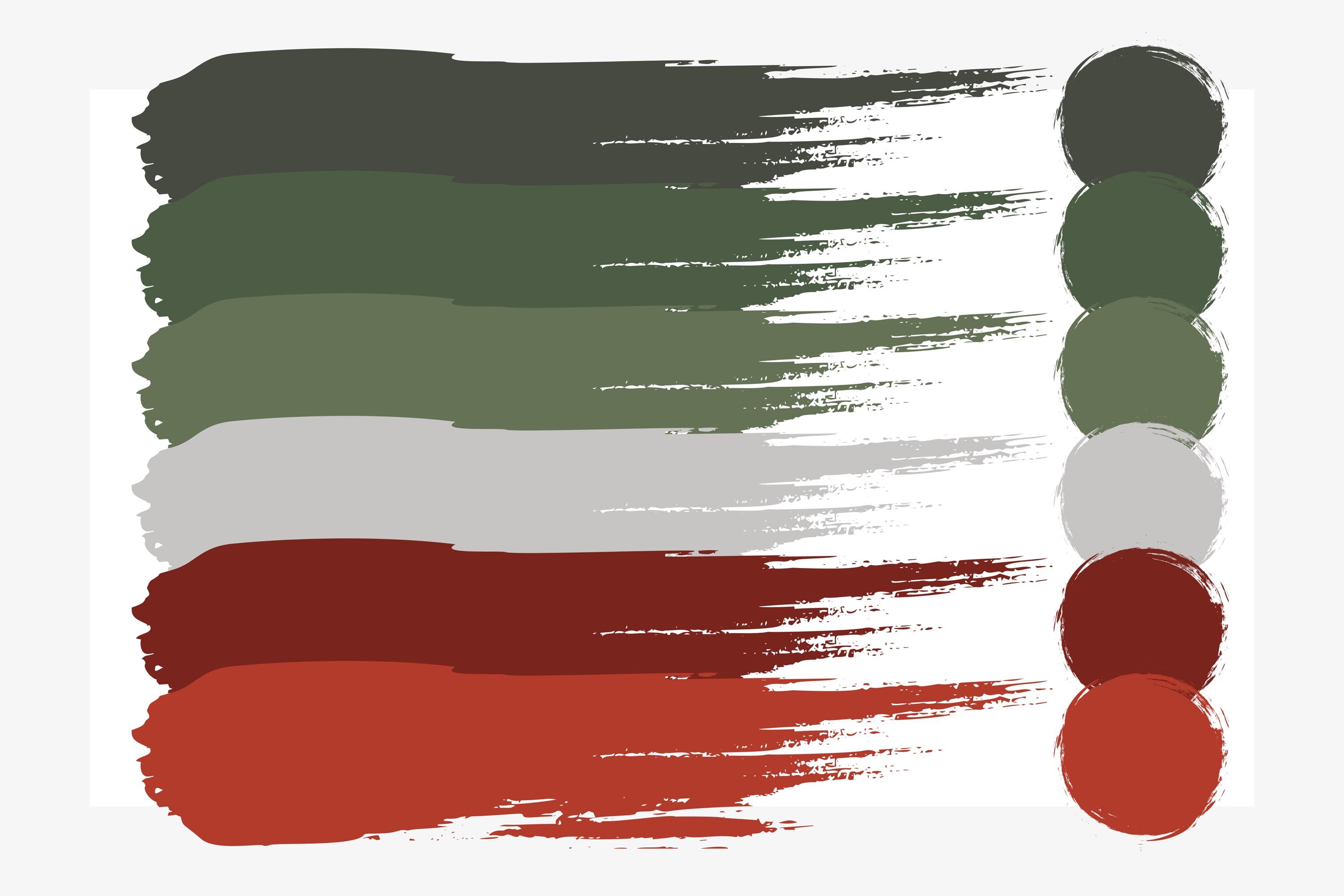 Earthy Christmas Color Palette for Branding Design, Green and Red ...