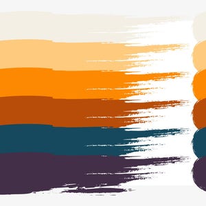 Full Moon Color Palette, Ivory, Buttery Yellow, Pumpkin Orange, Dark ...