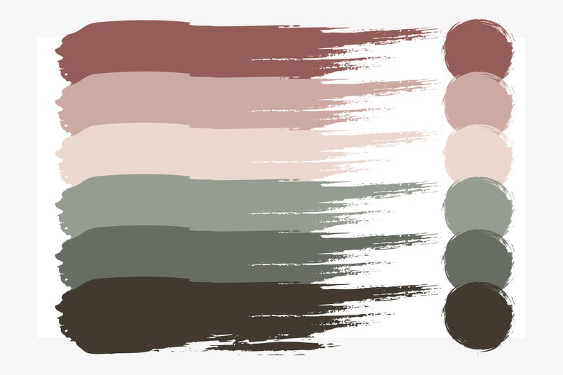 Mauve and Sage Green Color Palette, Natural Color Theme, Branding for ...