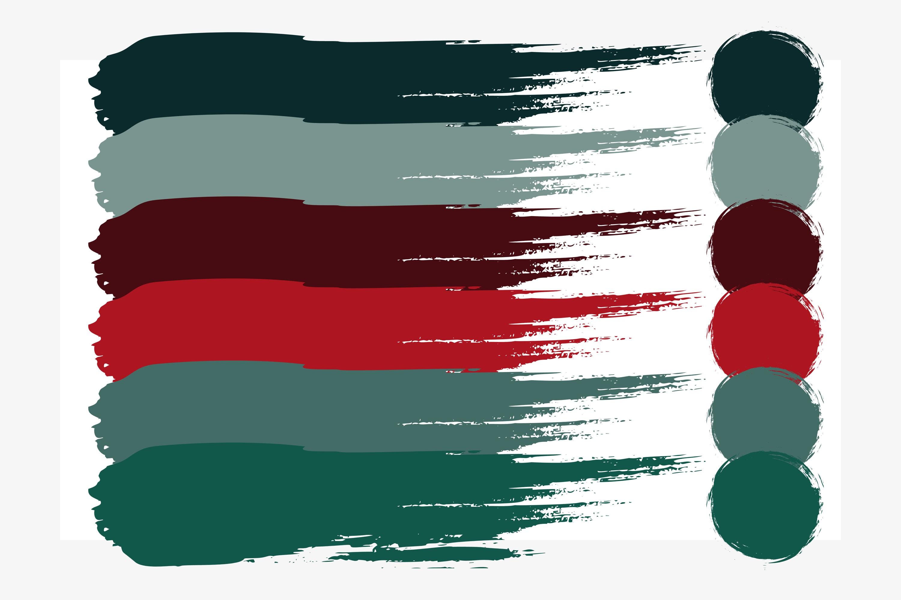 Dark Green and Red Christmas Tree Color Palette, Holiday Branding ...