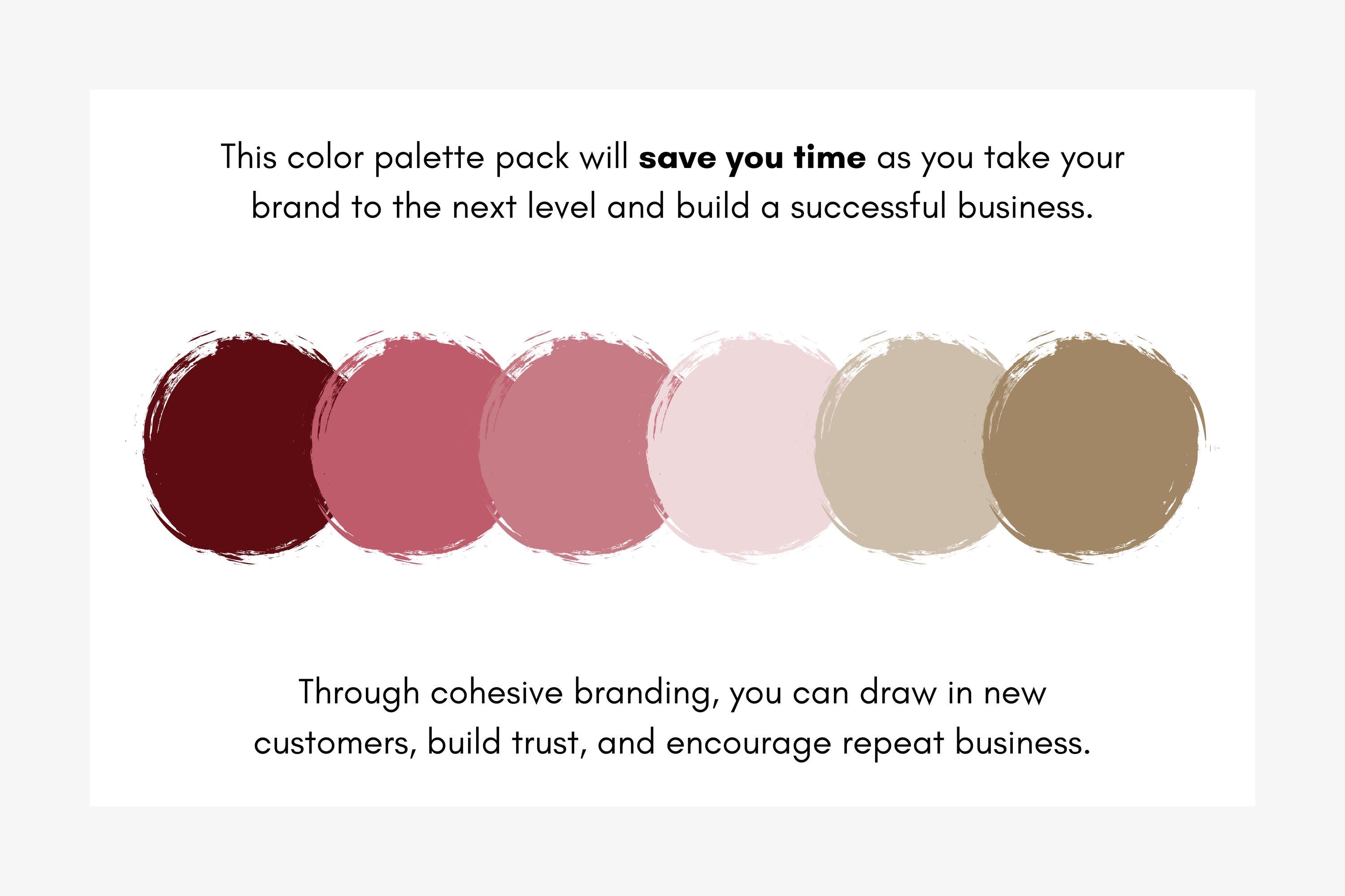 Love Letters Color Palette, Burgundy, Rouge, Rusty Rose, Light Pink ...