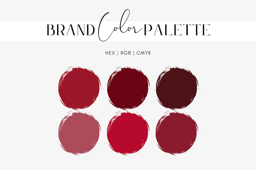 Cherries Color Palette, Rich Red Shades for Small Business Branding ...