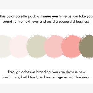 Blush Pink, Sage Green Color Palette, Natural Soft Theme, Color Scheme ...