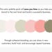 Blush Pink, Sage Green Color Palette, Natural Soft Theme, Color Scheme ...