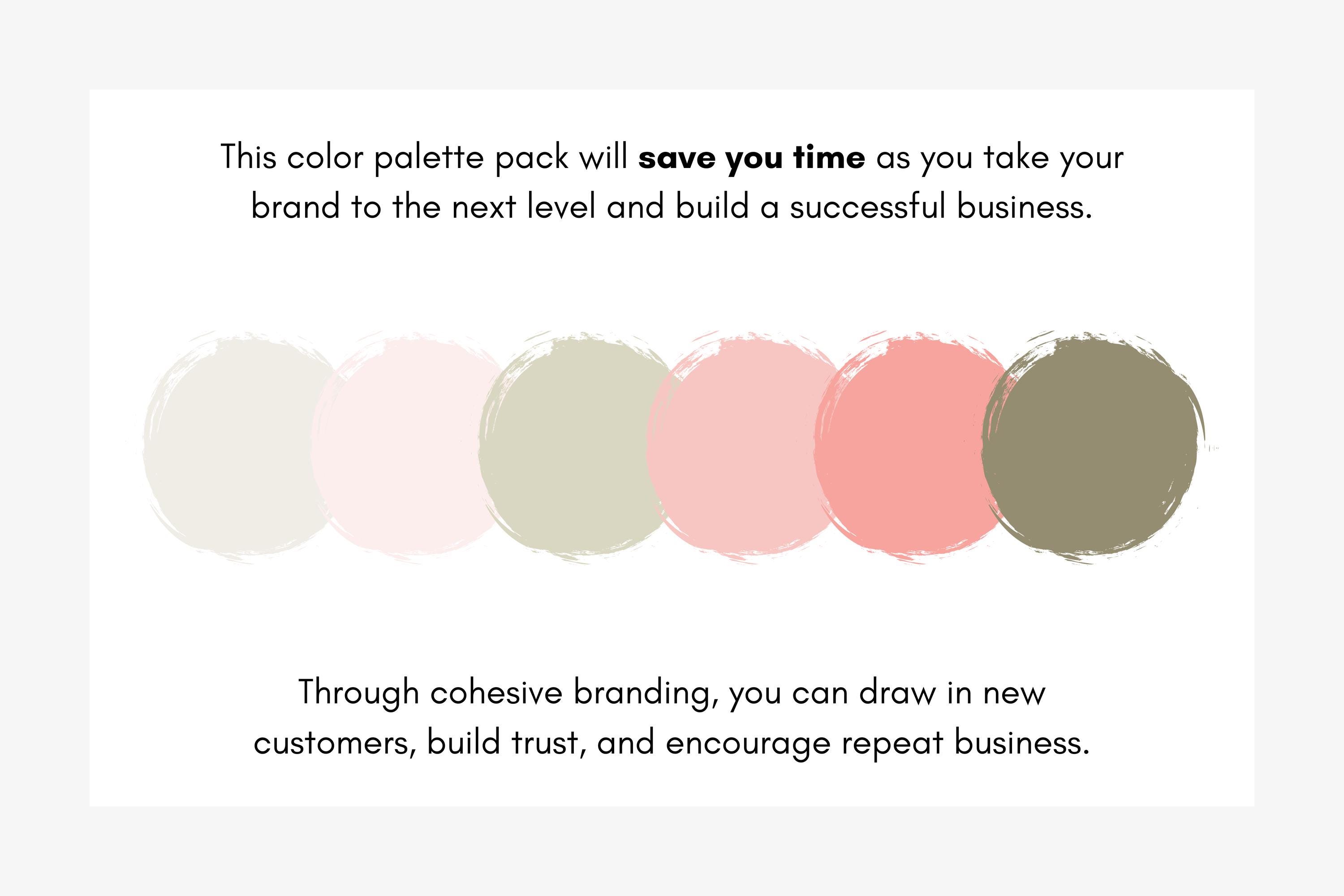 Blush Pink, Sage Green Color Palette, Natural Soft Theme, Color Scheme ...