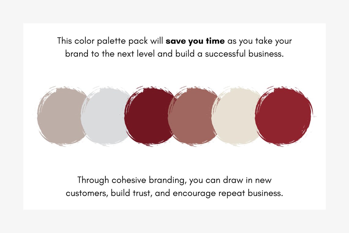 Christmas Ribbon Color Palette for Christmas Branding Design, Red ...