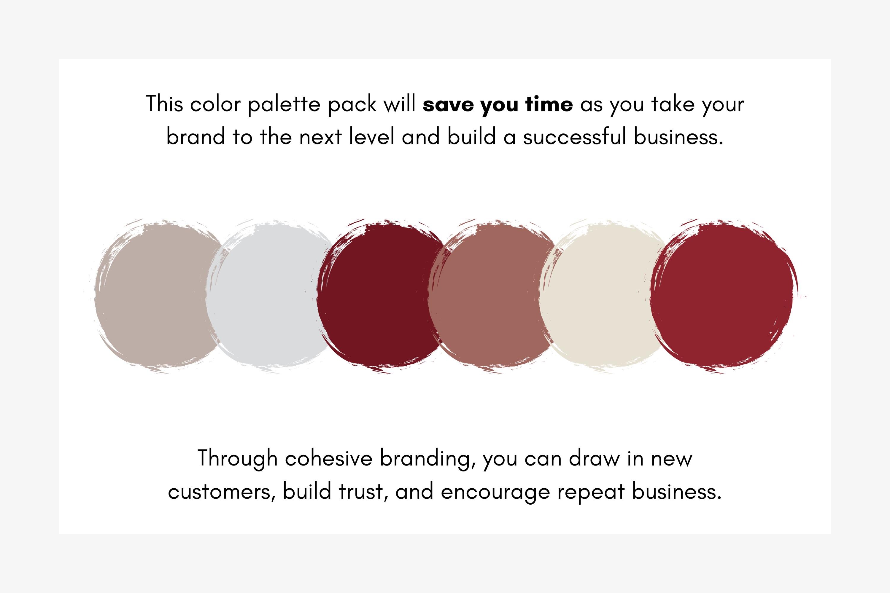 Christmas Ribbon Color Palette for Christmas Branding Design, Red ...